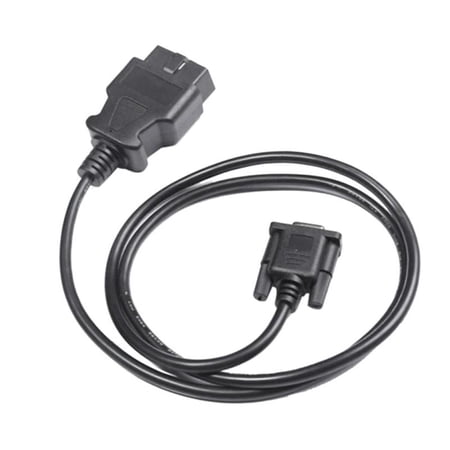 OBD2 16-Pin To DB9 9-pin Serial Port RS232 OBD2 Adapter Cable Car ...