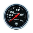 Autometer 2-5/8in 140-280 Degree F Mechanical 12ft Oil Temp Sport-Comp ...