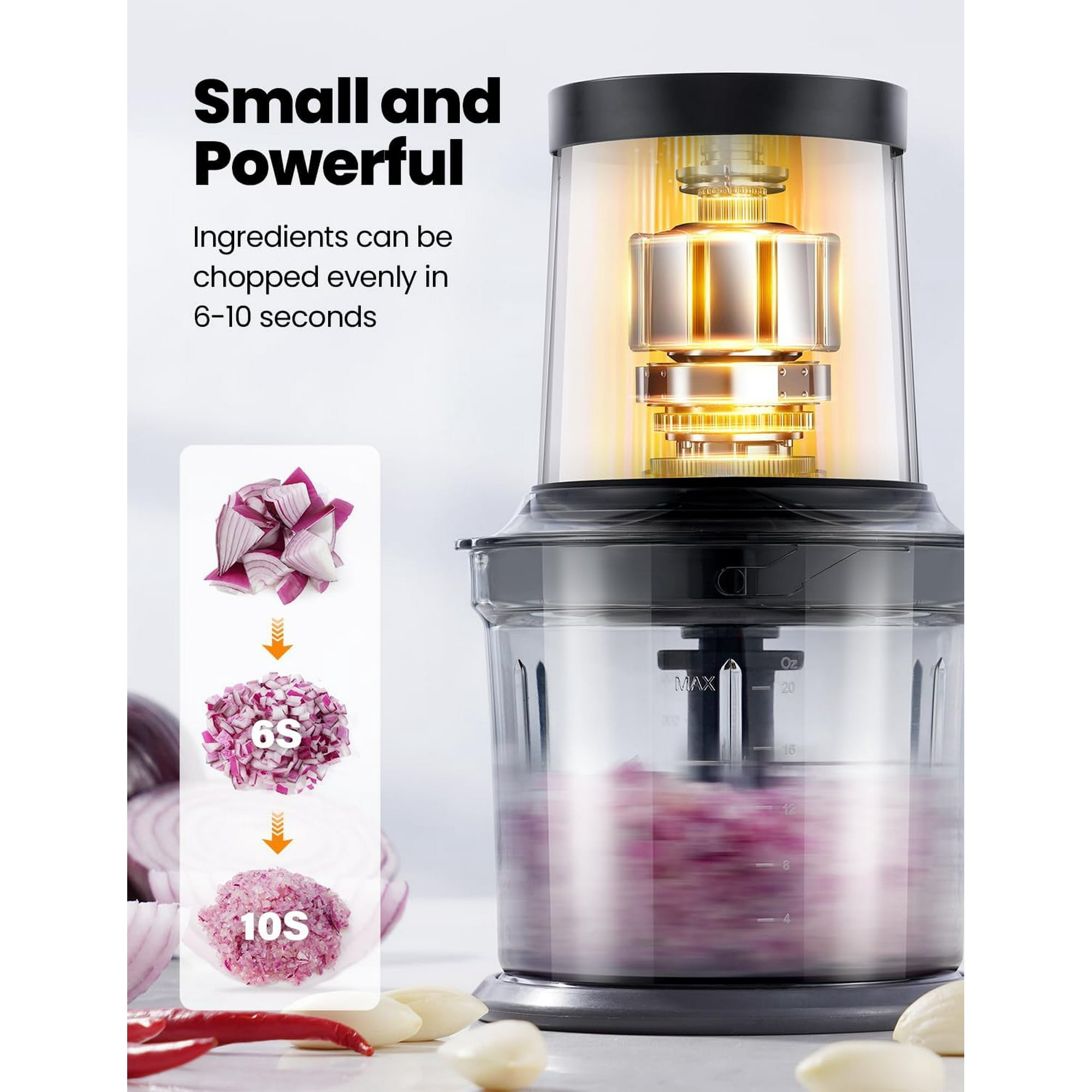 Hachoir A Legumes 4 Cup Food Processor & Meat Grinder - 2 Speed ...