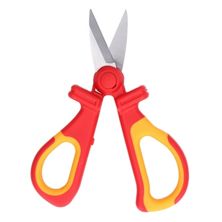 Insulated Electrician's Scissors, Stainless Steel Blades Electrician ...