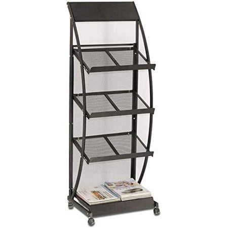 Floor Standing Magazine Rack Floor-Mounted Magazine Rack Mobile ...