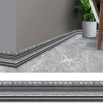1 Pcs 2.3m 3D Wall Trim Line Skirting Border Self Adhesive Waterproof ...