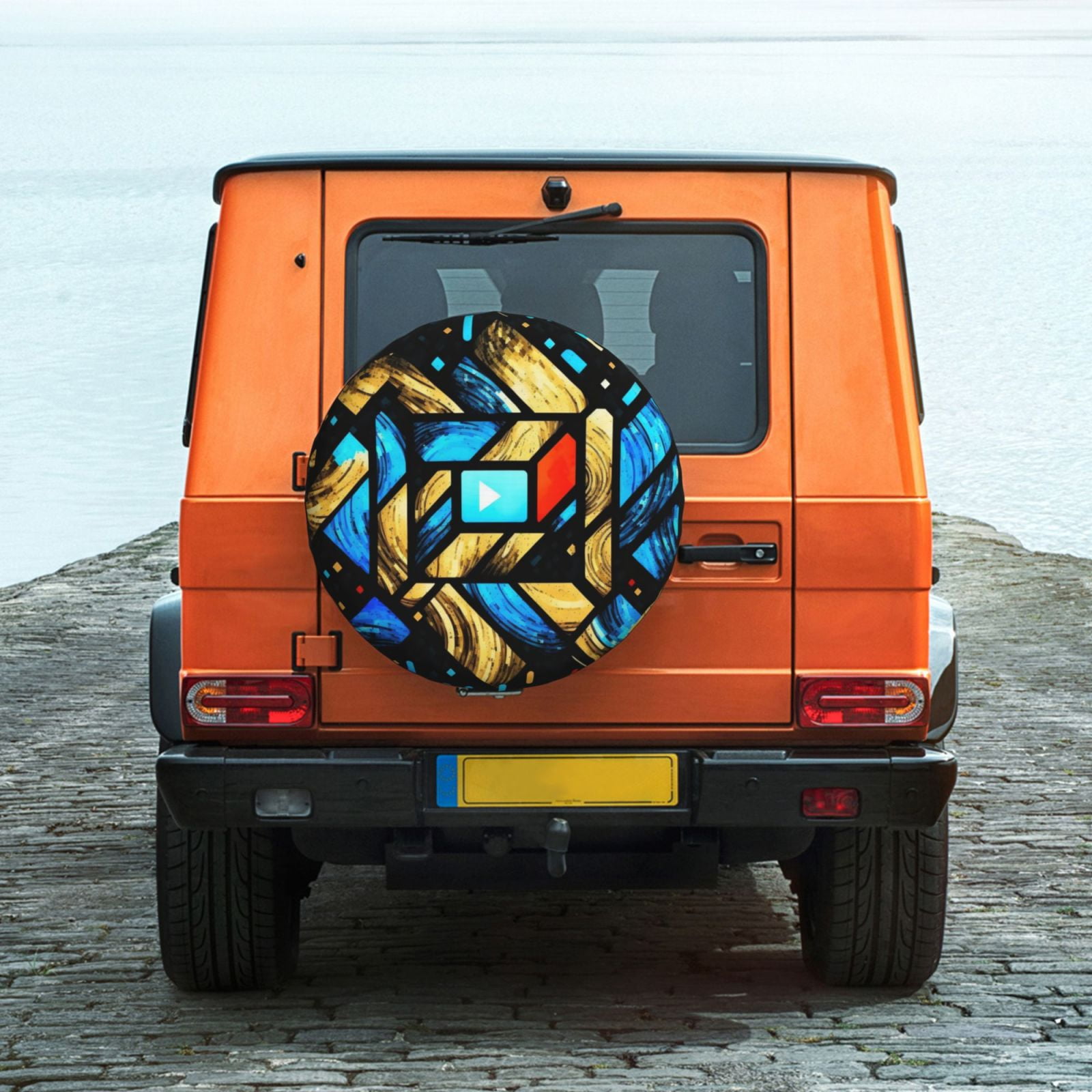 ZNDUO Video Complex Art Pattern Spare Tire Cover, Universal Fit for ...