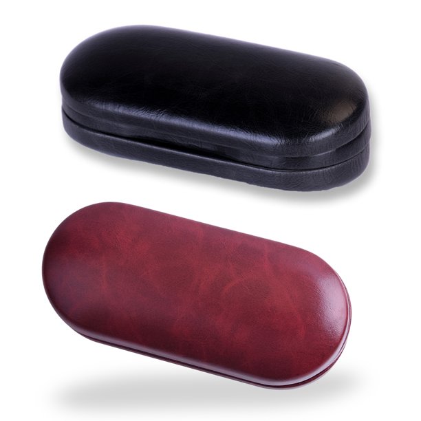 2-in-1 Double Sided Portable Eyeglasses Storage Case with Built-in ...