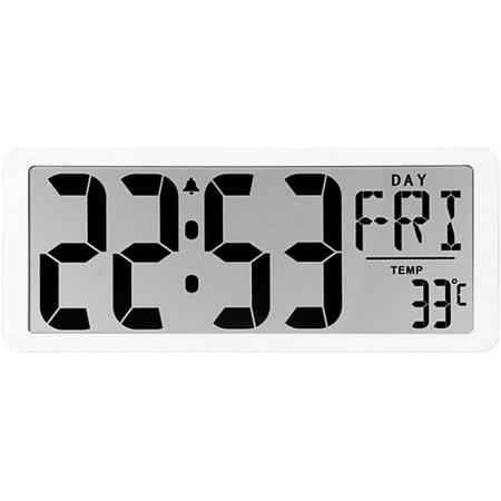 wall clock gift Large Digital Wall Clock Battery Operated Electronic ...