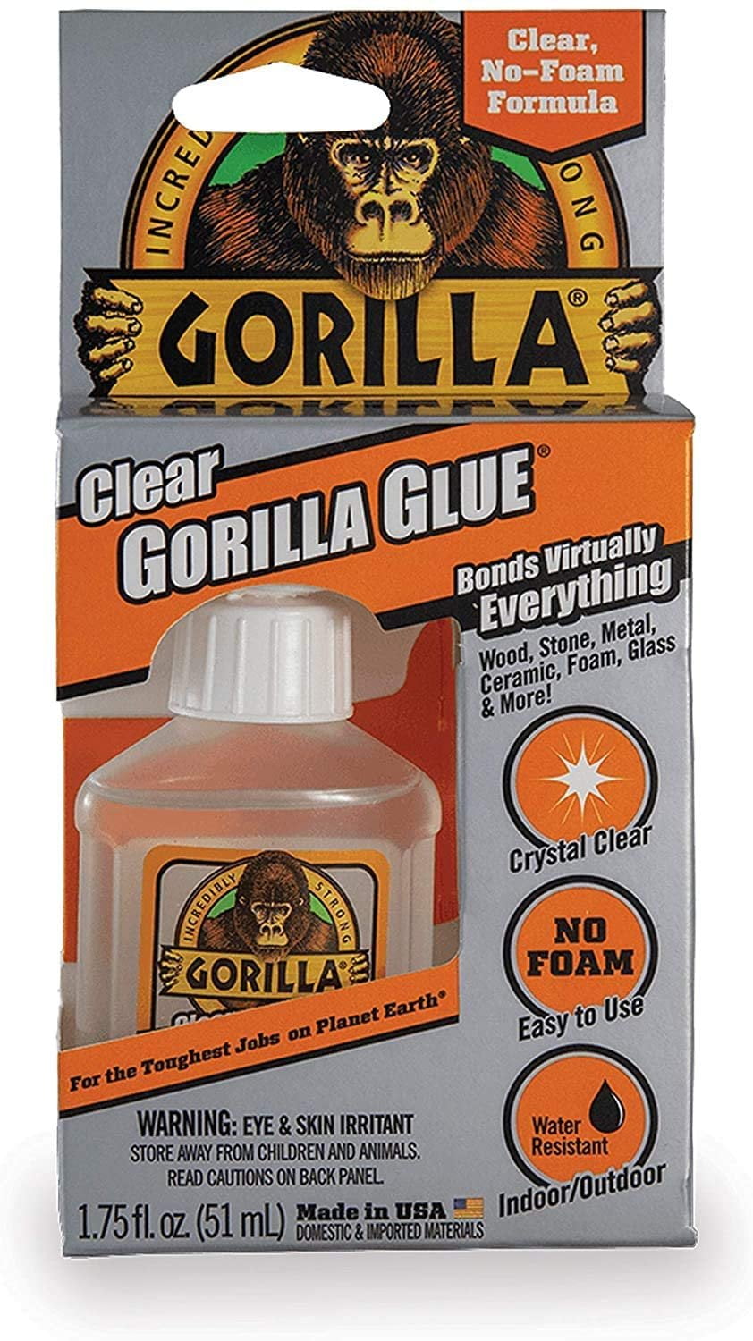 Gorilla Clear Glue, 1.75 Ounce Bottle, Clear Pack of 1 - Walmart.com