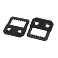Uxcell 28 x 27mm Photo Frame Metal Self Fix Two Holes Hanger Black ...