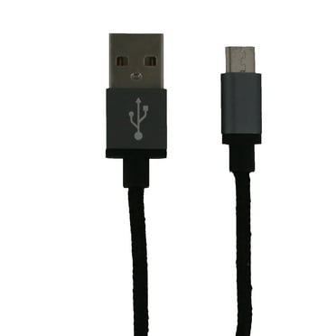 Micro Usb Car R With Data Usb Cable In Black - Walmart.com
