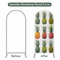 Gradient Pineapple Arch Backdrop Cover 6.6x3.3 Ft, Spandex Wedding Arch ...