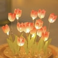 Tulip Night Light Battery Operated Tulip Flower Table Lamp Cute DIY Tulip LED Nightlight ...