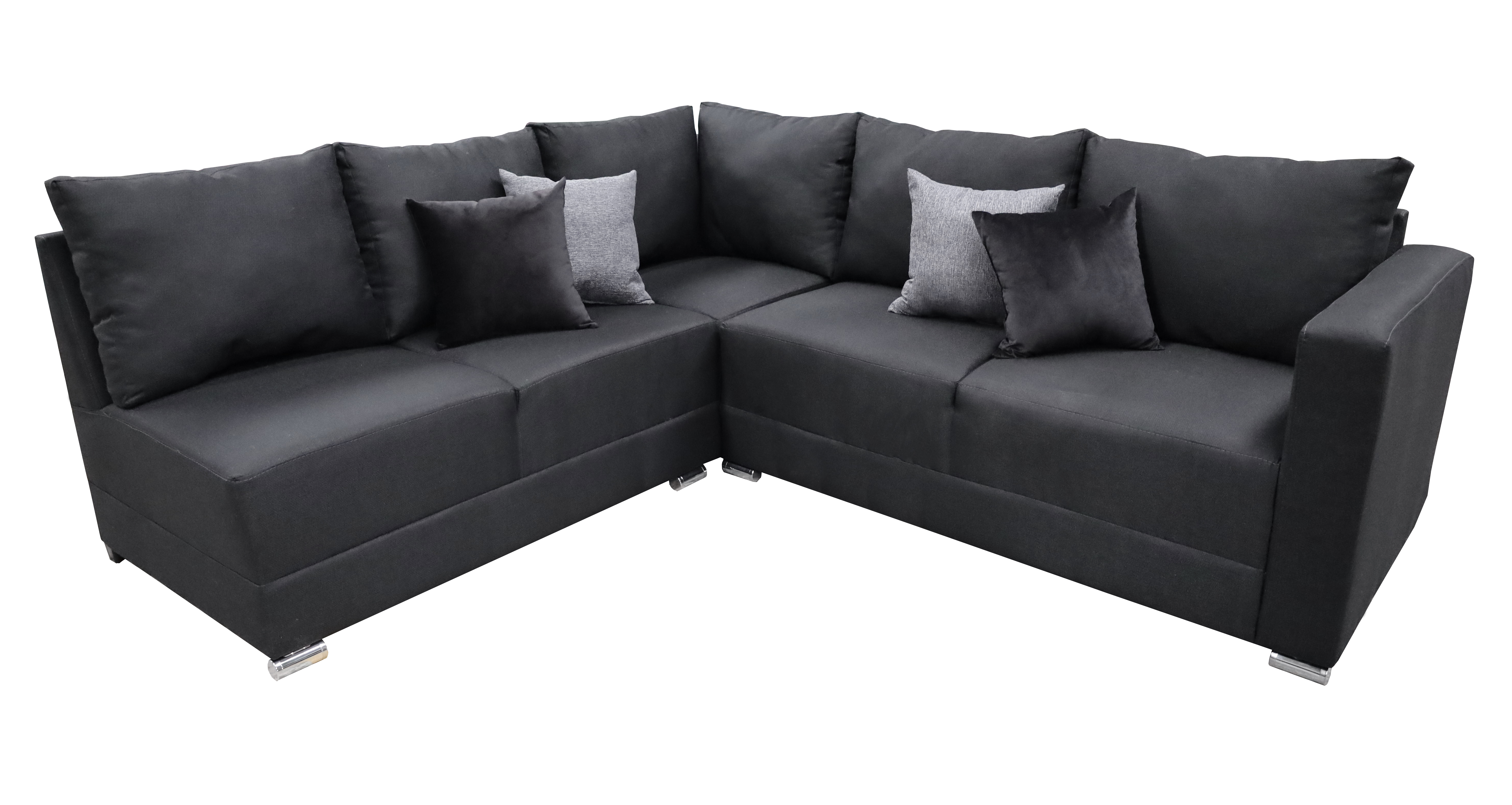 Sala esquinera Tempo 215 x 255 cm Negro Lino nacional EL BAZAR STORE ...