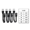 10W Charging USB 2.0 To Mini 5Pin Right Angled Flat Cord For Digital ...