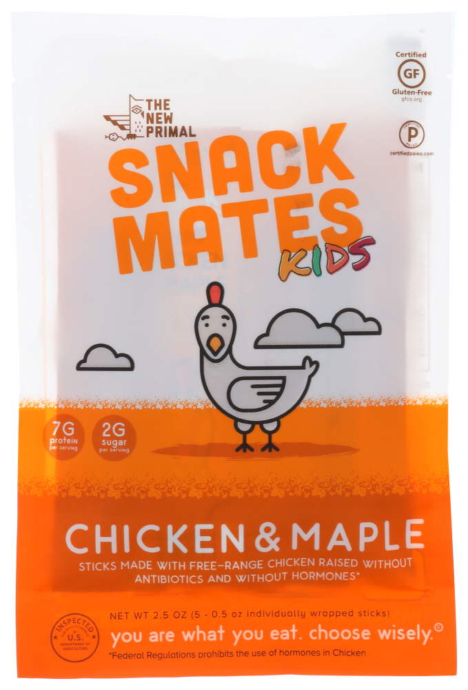 The New Primal Snack Mates Chicken And Maple, 2.5 Oz - Walmart.com