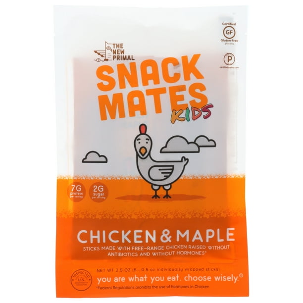 The New Primal Snack Mates Chicken And Maple, 2.5 Oz - Walmart.com ...