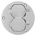 Hubbell Wiring Device-Kellems Floor Box Cover,Round,2-Gang,3/16 in ...