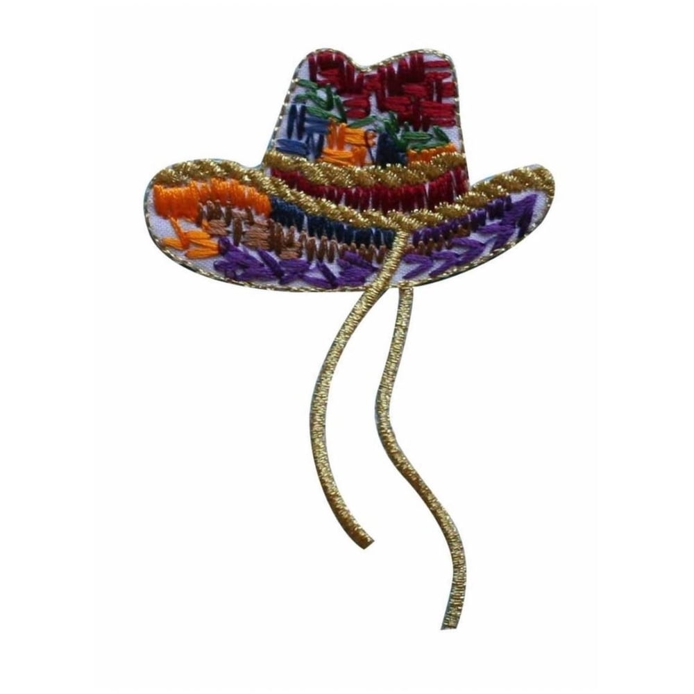 ID 1344 Cowboy Cowgirl Hat Patch Fancy Western Wear Embroidered Iron On ...