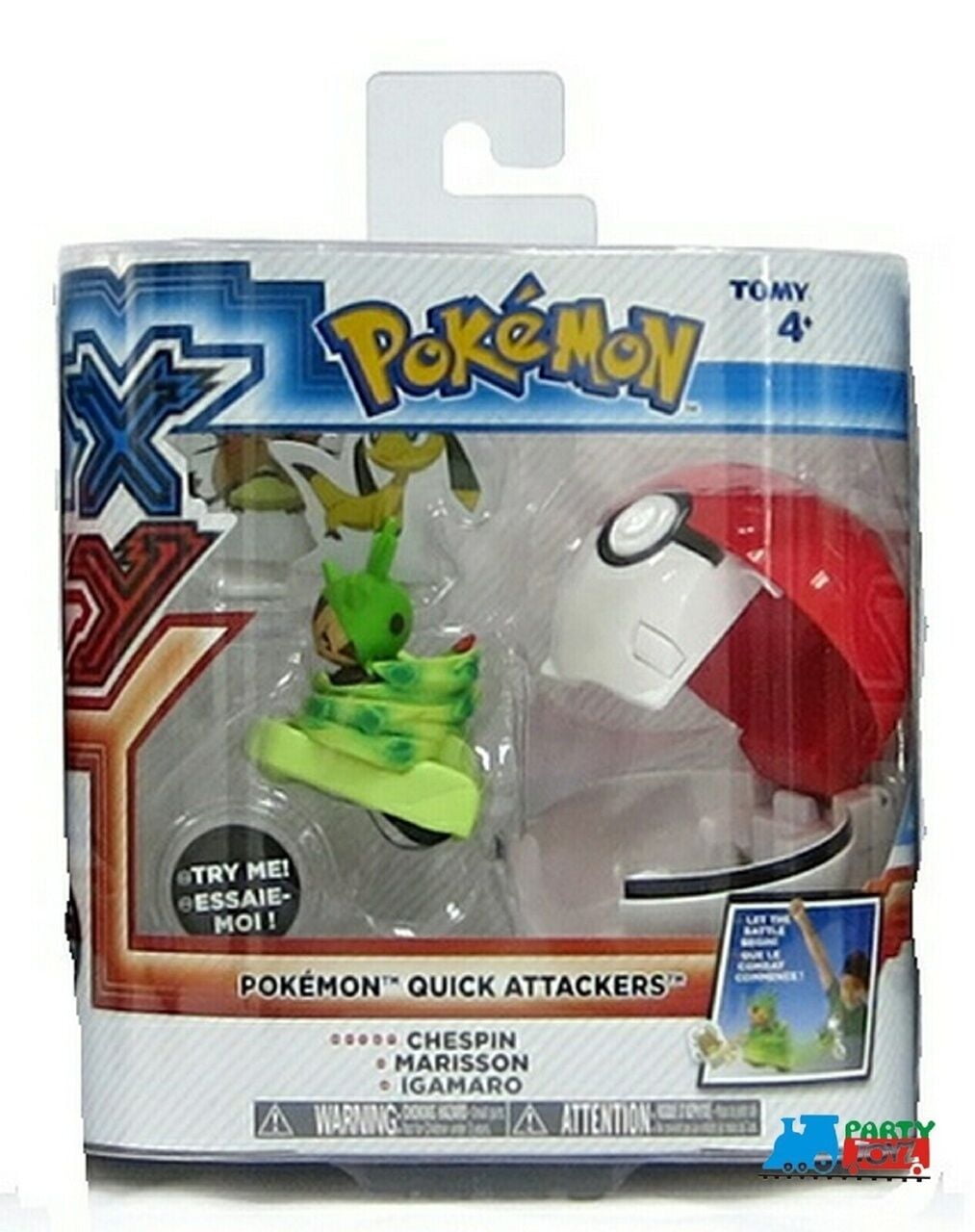 Pokemon Quick Attackers Figure and Pokeball - Chespin - Walmart.com
