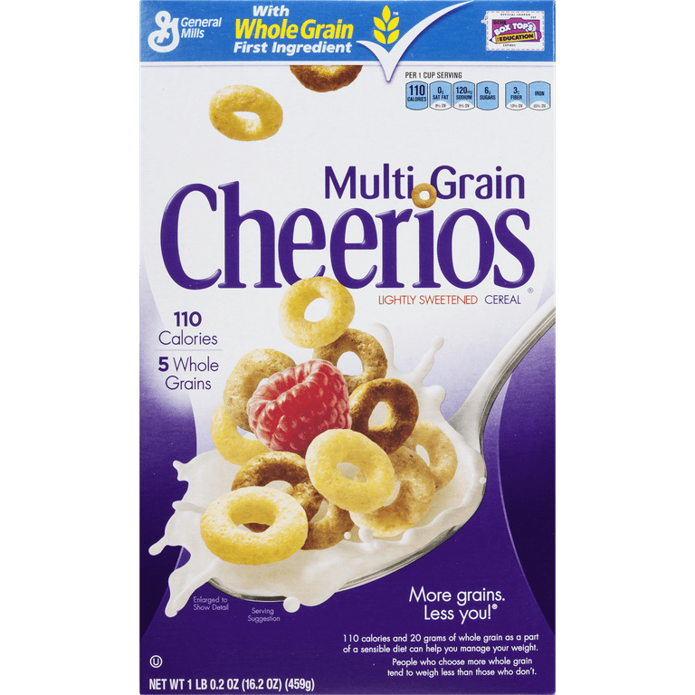 Multigrain Cheerios Nutrition Label