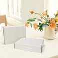 13x10x3 inches Shipping Boxes Set of 25, White Corrugated Cardboard Box ...