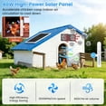 25W 24000mAh Solar Powered Exhaust Fan with Timer, High Wind Speed ...