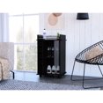 Bar cart with glass door and locking wheels / A practical addition to ...