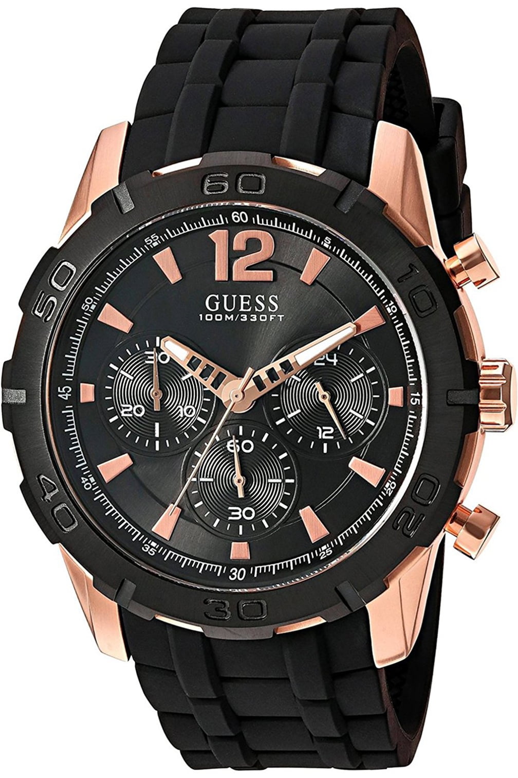 Guess Men's Chronograph Watch Stainless Steel and Rose Gold-Tone ...