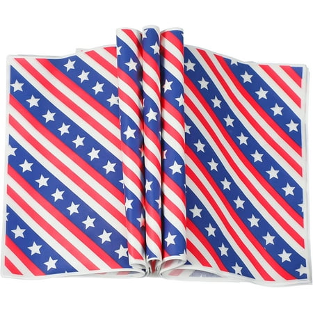 150 Pcs Independence Day Patterned Wax Paper Sheets Food Wrapping ...