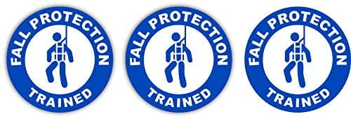 3 Pack | Fall Protection Trained Hard Hat Sticker | Helmet Decal ...