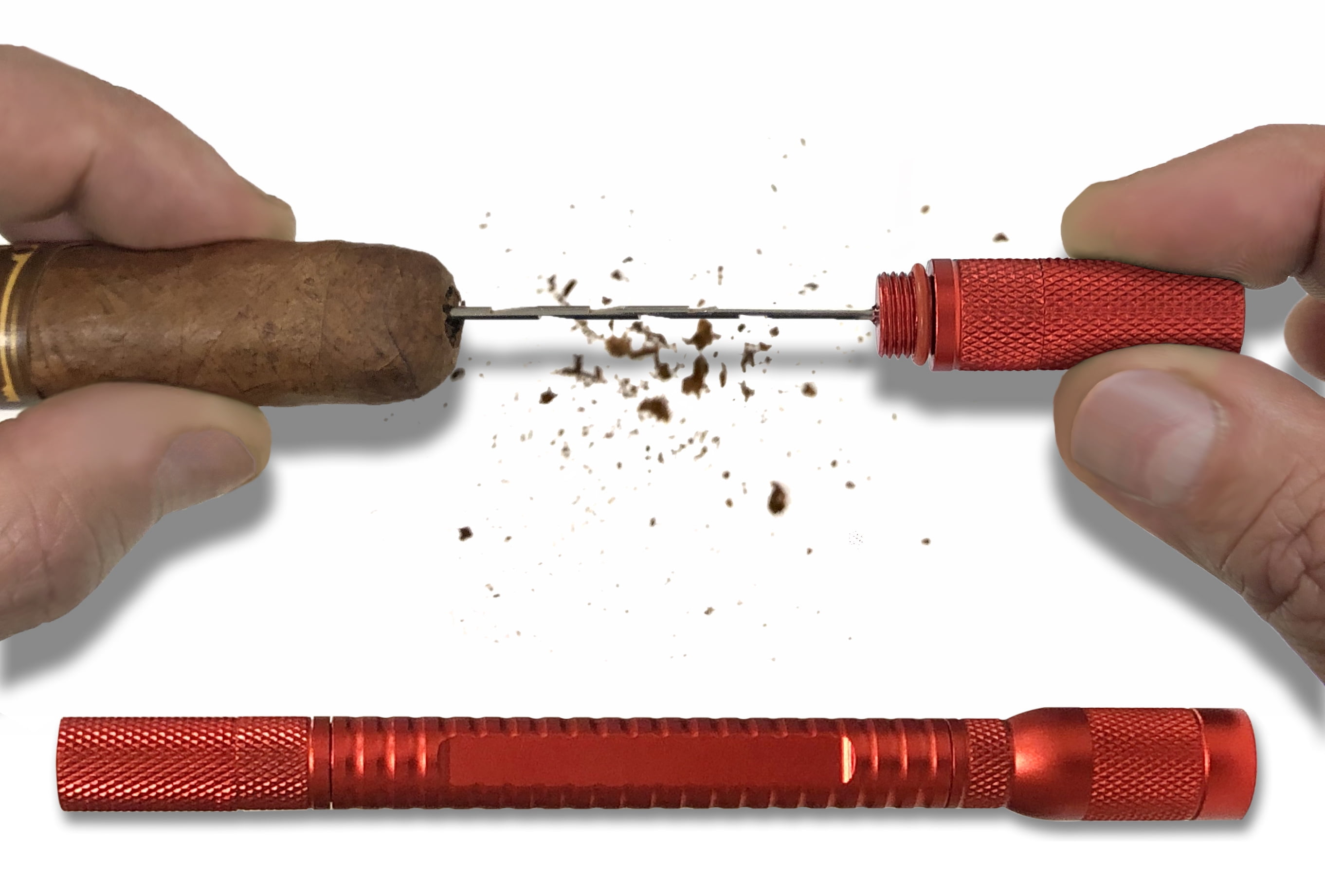 4 in1 Cigar Draw Tool with 2 Built-In Punch Cutters, Nubber, & Notch ...