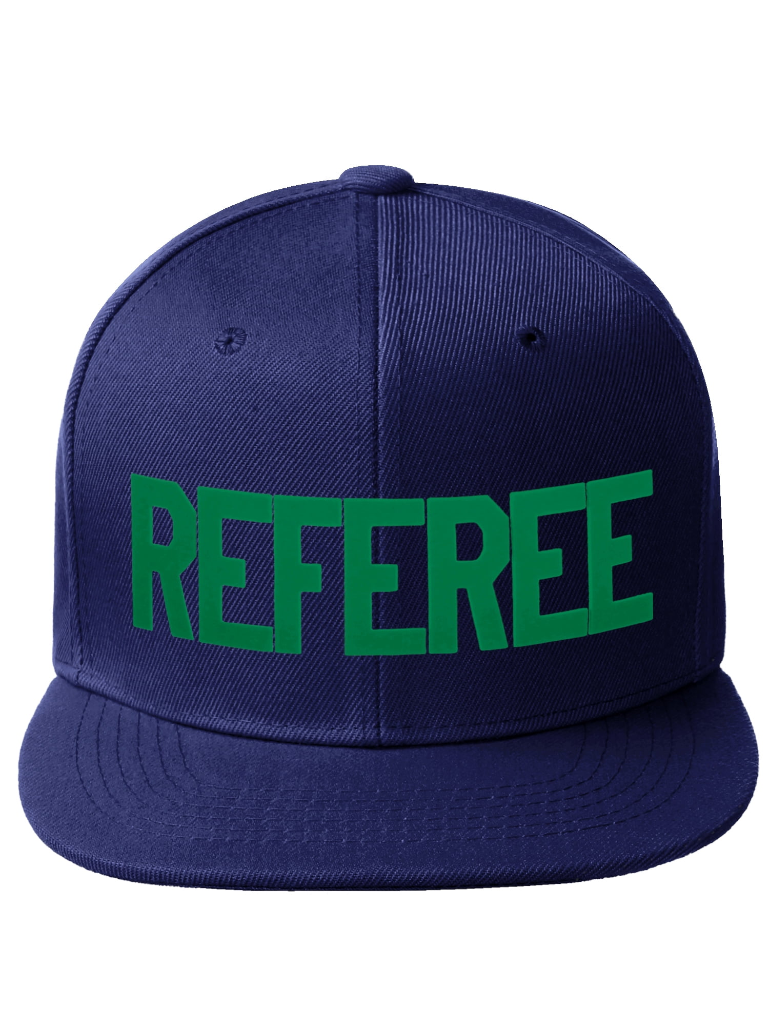 Classic Snapback Referee Hat High Profile Flat Bill Visor Adjustable ...