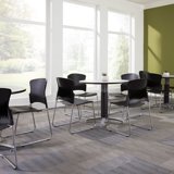 OFM Model MT42RD 42" Multi-Purpose Round Table with Metal Mesh Base ...