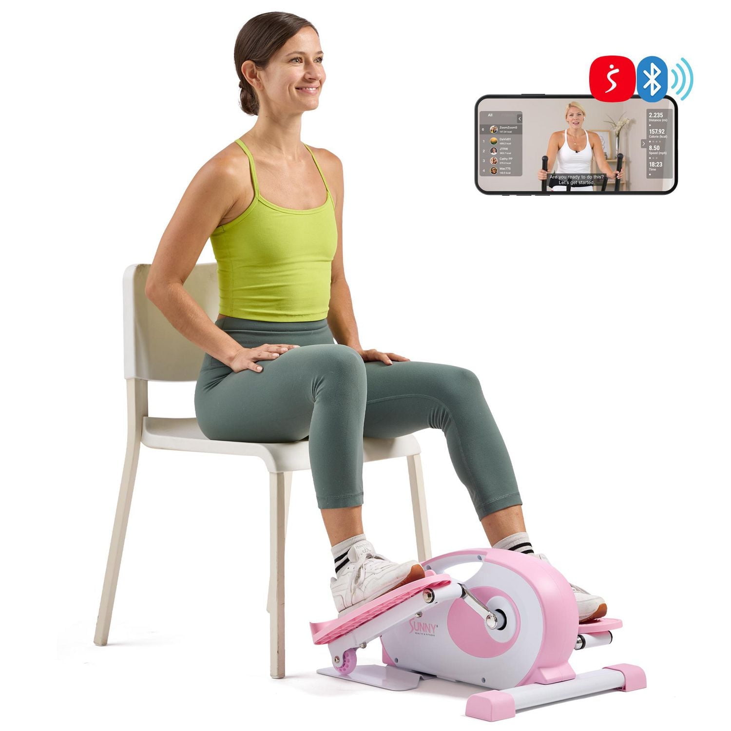 Click here for Sunny Health & Fitness Smart Pink Under-Desk Ellip... prices