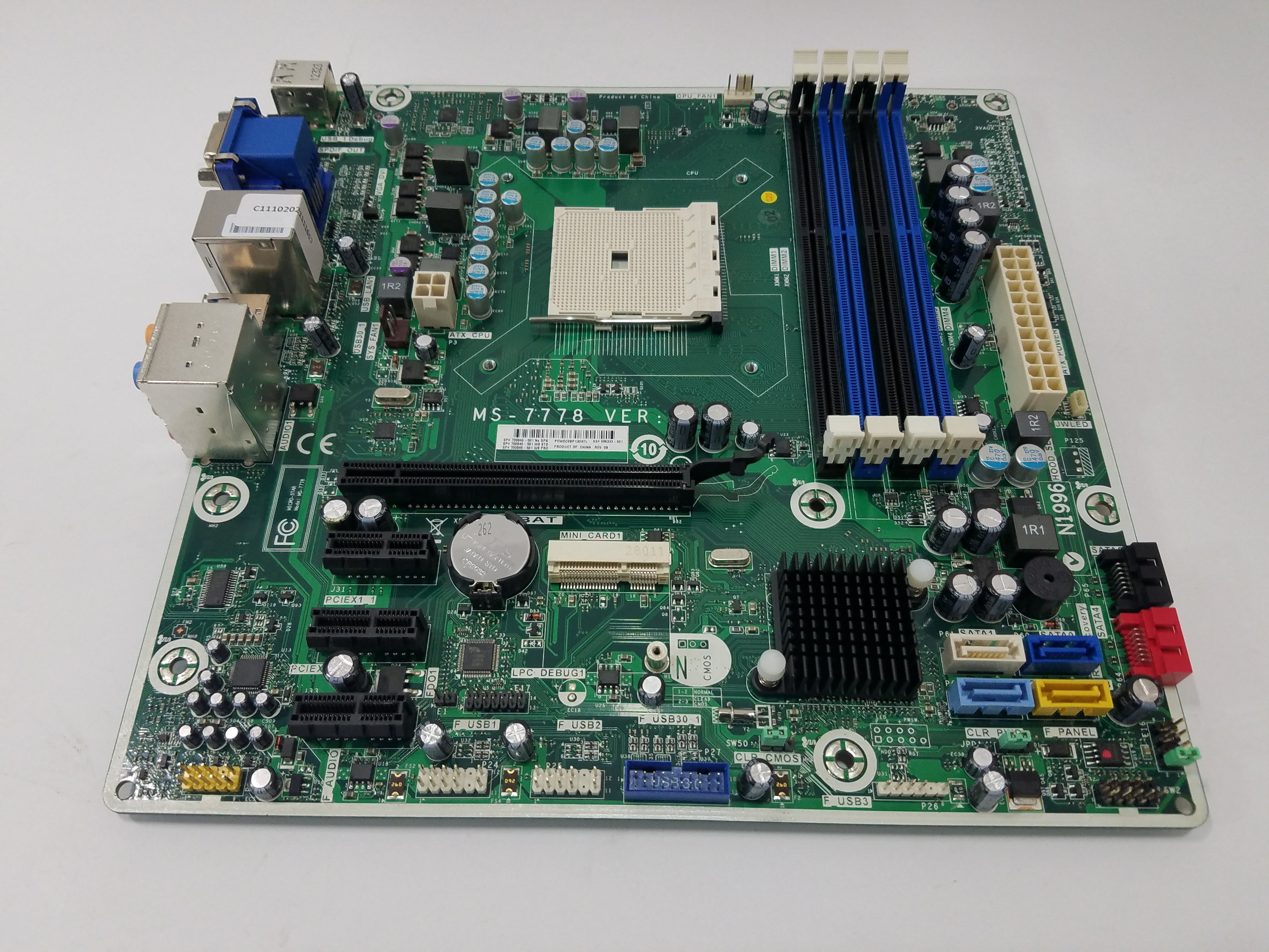 Used HP 696333-001 Pavilion P6/P7 AMD Socket FM2 DDR3 Desktop ...