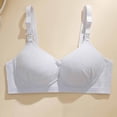 AHTJRT Women's Front Closure Bras One Button Convenient Bras V Neck ...