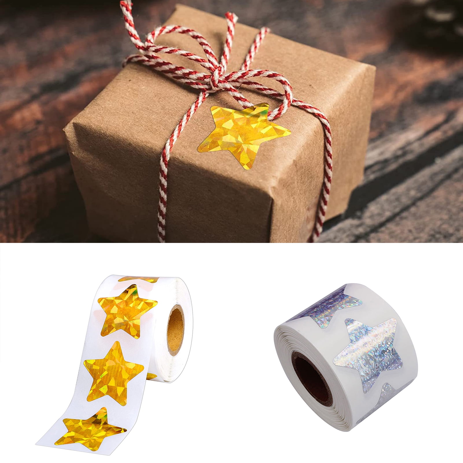 Ruanlalo Star Sticker,1 Roll Star Sticker Exquisite Self-adhesive ...