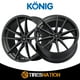 Konig 37B Oversteer 18x9 5x100 +42et Gloss Black Wheel - Walmart.com