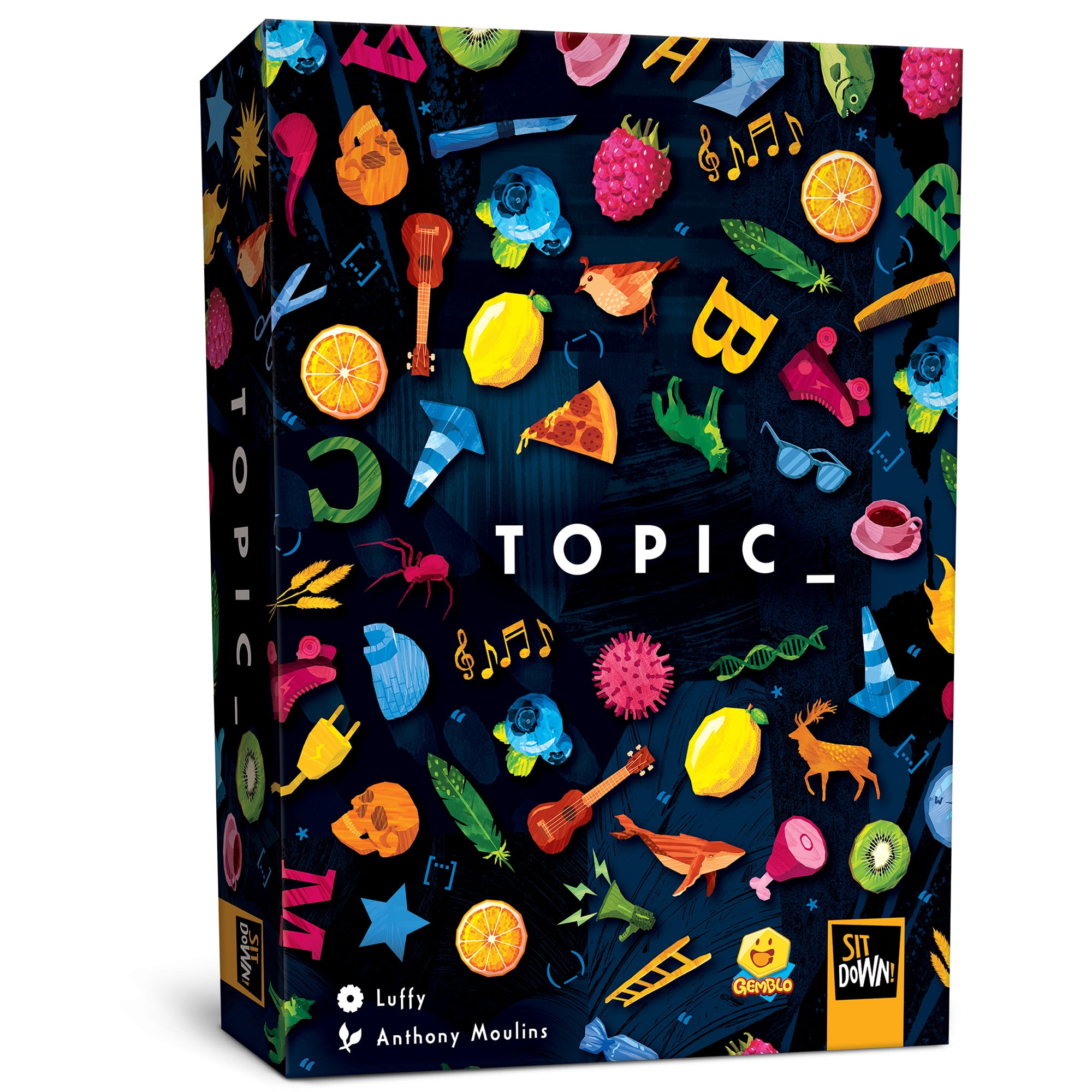 Topic_ - Card Game, Choatic Party Word Game, Family, Sit Down Games ...