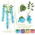Artificial Flowers 12 Pack Wisteria Flower Vines Garland 3 75 Feet
