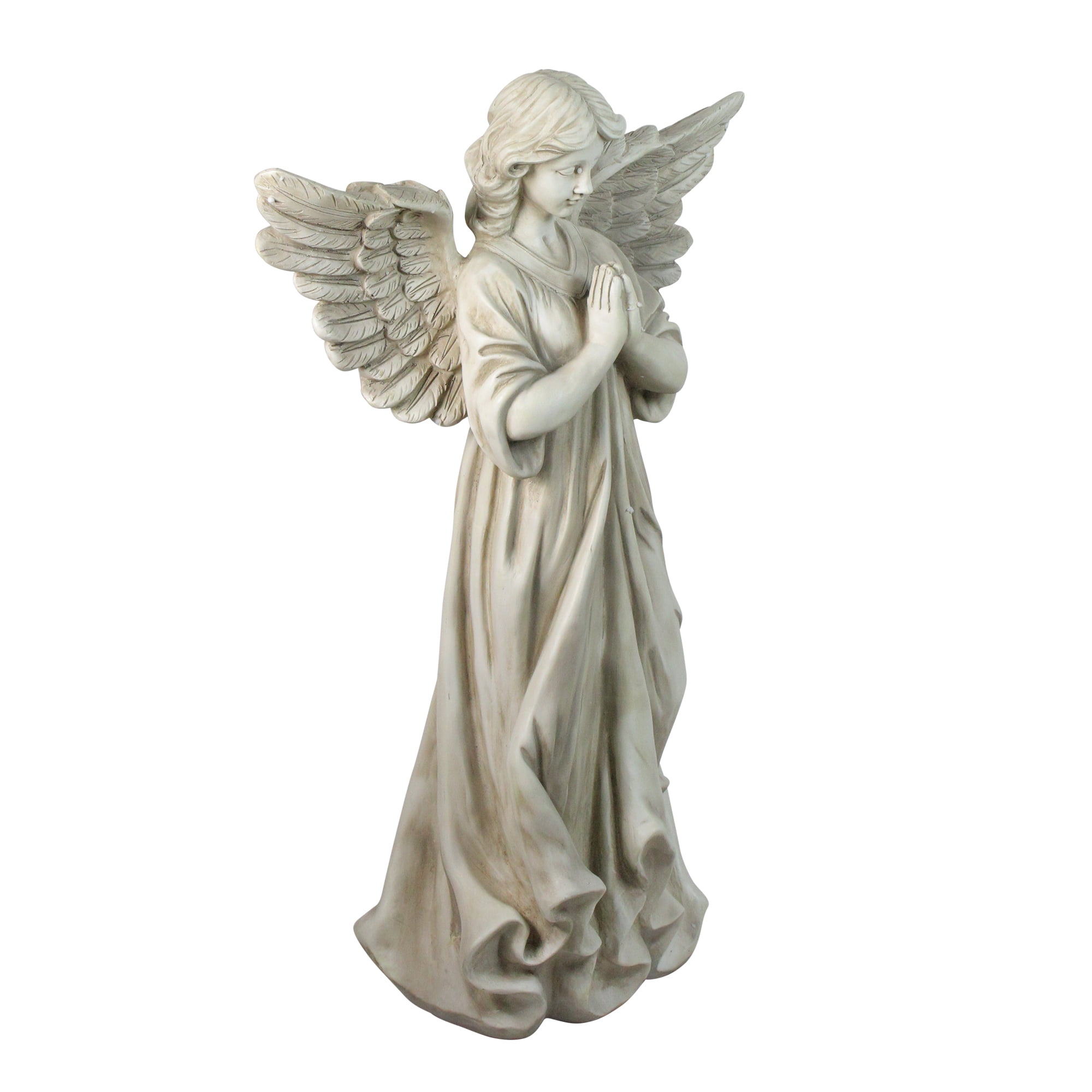 Northlight 29.5" Angel Standing in Prayer Garden Statue - Walmart.com