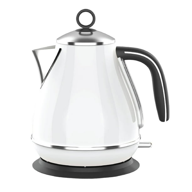 JS Gourmet - Retro Stainless Steel Electric Kettle, 1.7 Liter Capacity ...