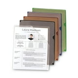 C-Line Deluxe Project Jacket Folders, Letter, Vinyl, Black/Blue/Clear ...