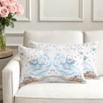 Blue Cartoon Cat Lumbar Pillow Covers 12 x 20 Inch Pillow Covers Set of ...