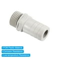 Uxcell Hose Barb Fitting 19.7mm Barbed G1/2 Male Thread, 2 Pack Pipe Connector, Grey - Walmart.com