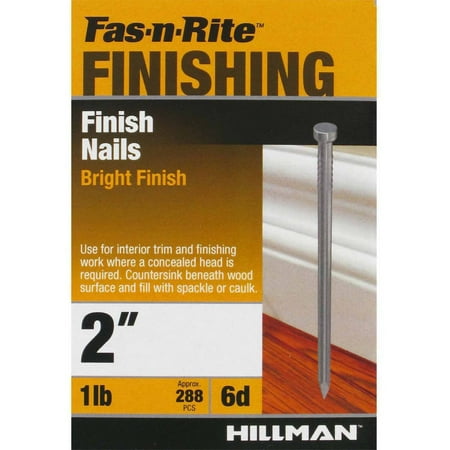 The Hillman Group 6D Finish Nail, 1 lb - Walmart.com