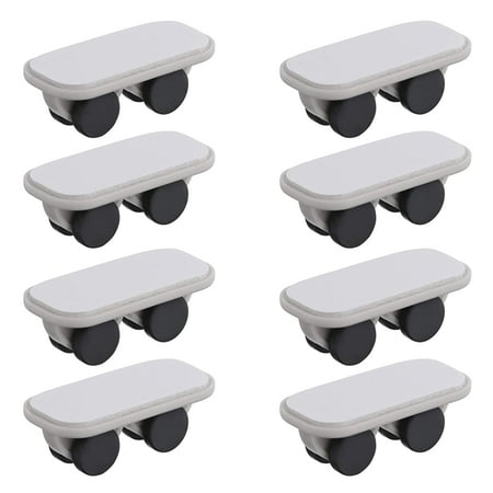 TEHAUX Self Adhesive Casters Wheels Swivel Casters Wheels Mini Glue ABS ...