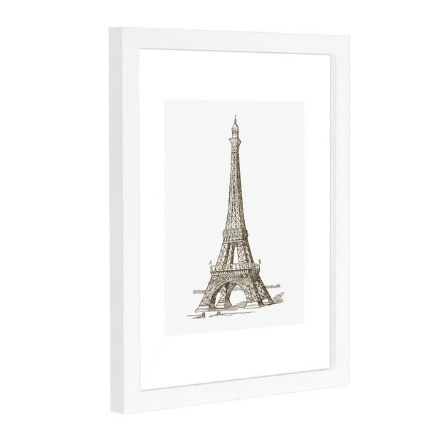 Flmtop 10-Inch Elegant Picture Frames Wooden Wall & Tabletop Picture ...
