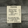 Vintage Rustic Wooden Saloon Menu Hanging Sign Western Bar Home Pub Man ...