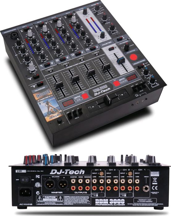 Dj Tech DDM3000 Professional 4-channel Dj Mixer W/ Dsp Effects ...