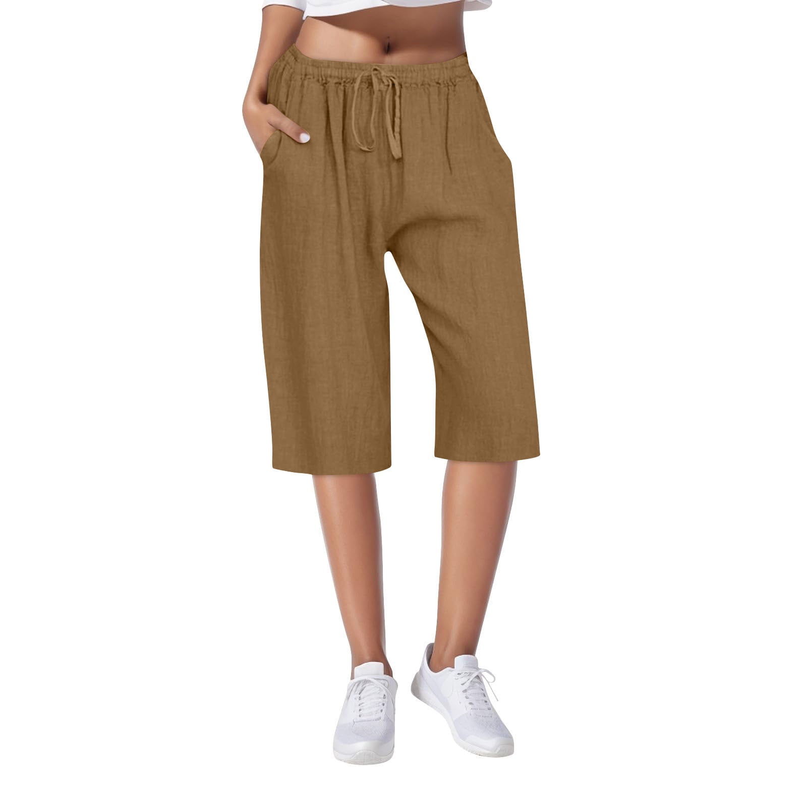 Click here for Yuyuzo Womens Capri Pants Drawstring High Waisted... prices