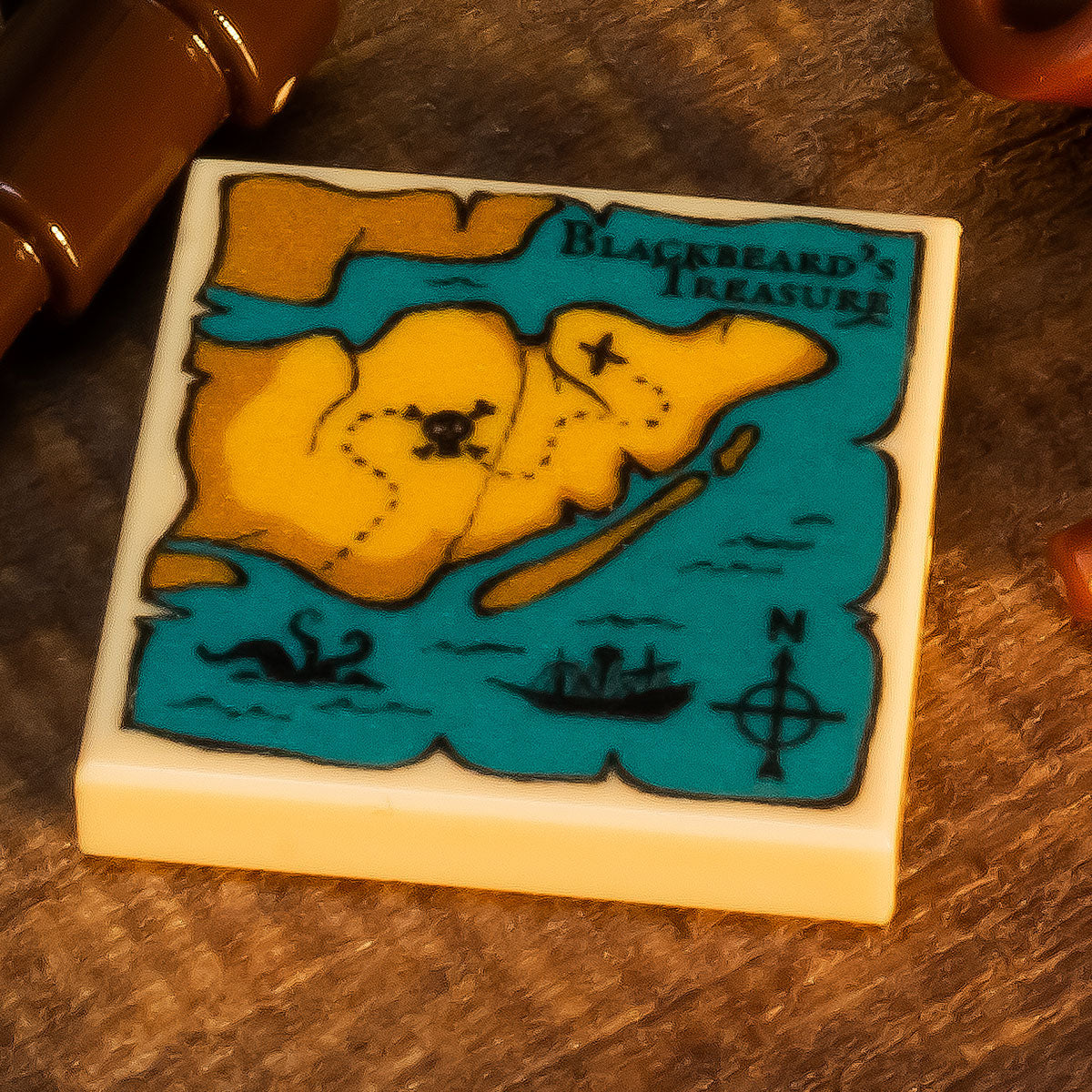 B3 Customs Blackbeard's Treasure Map (2x2 Tile) - Walmart.com